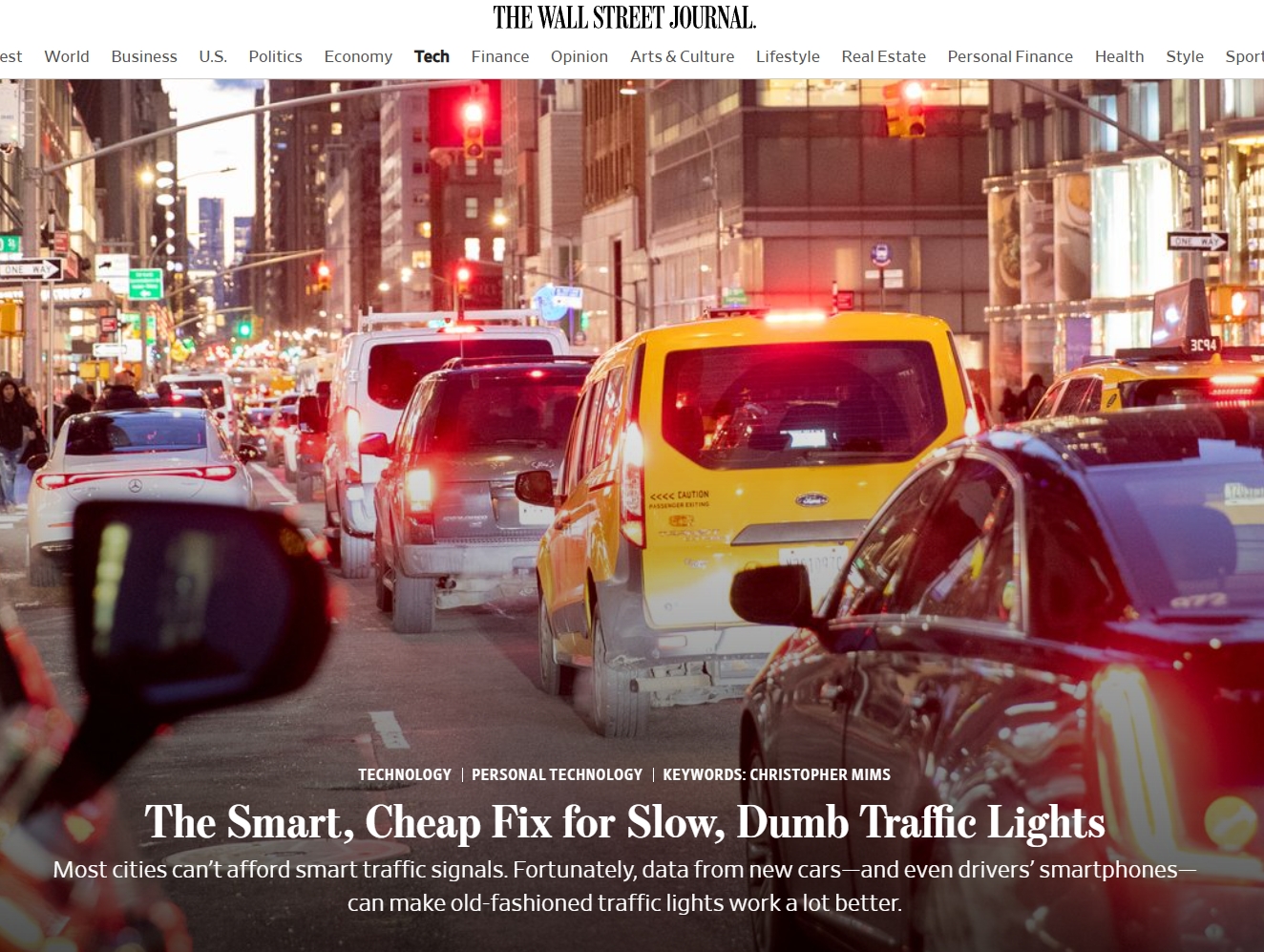 Traffic light optimization with low penetration rate vehicle trajectory data | Xingmin (Nathan) Wang